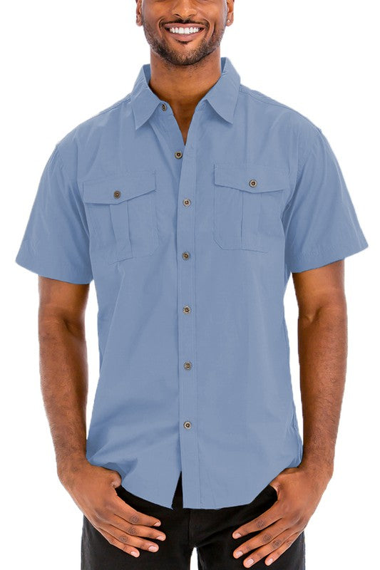 Weiv Two Chest Pocket Button Down Shirt – Simply Amazing Boutique